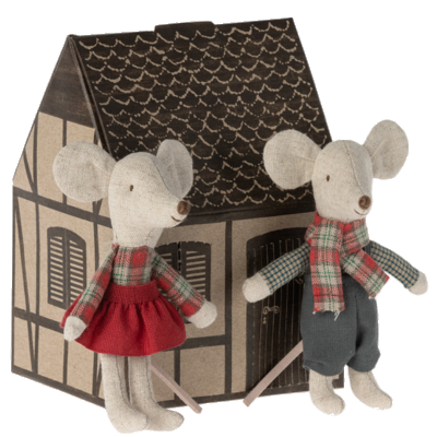 Maileg - Winter mice twins, Little brother and sister - BASEMENT DESIGN